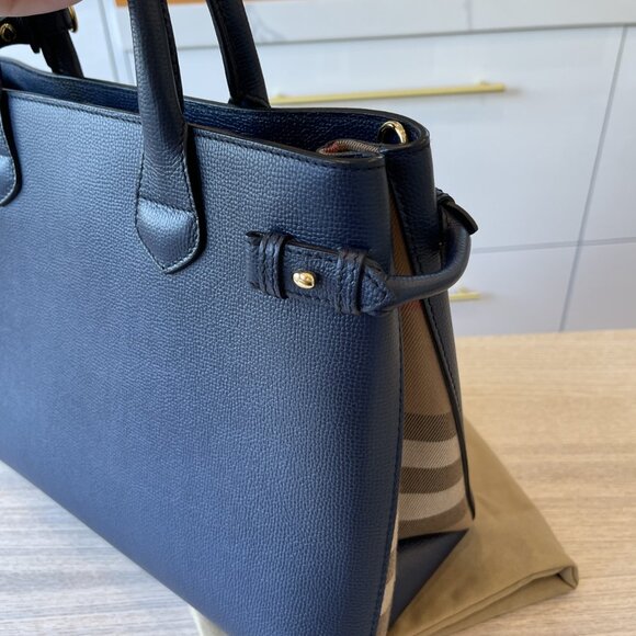 Burberry | Bags | Burberry Medium Banner Bag In Navy | Poshmark